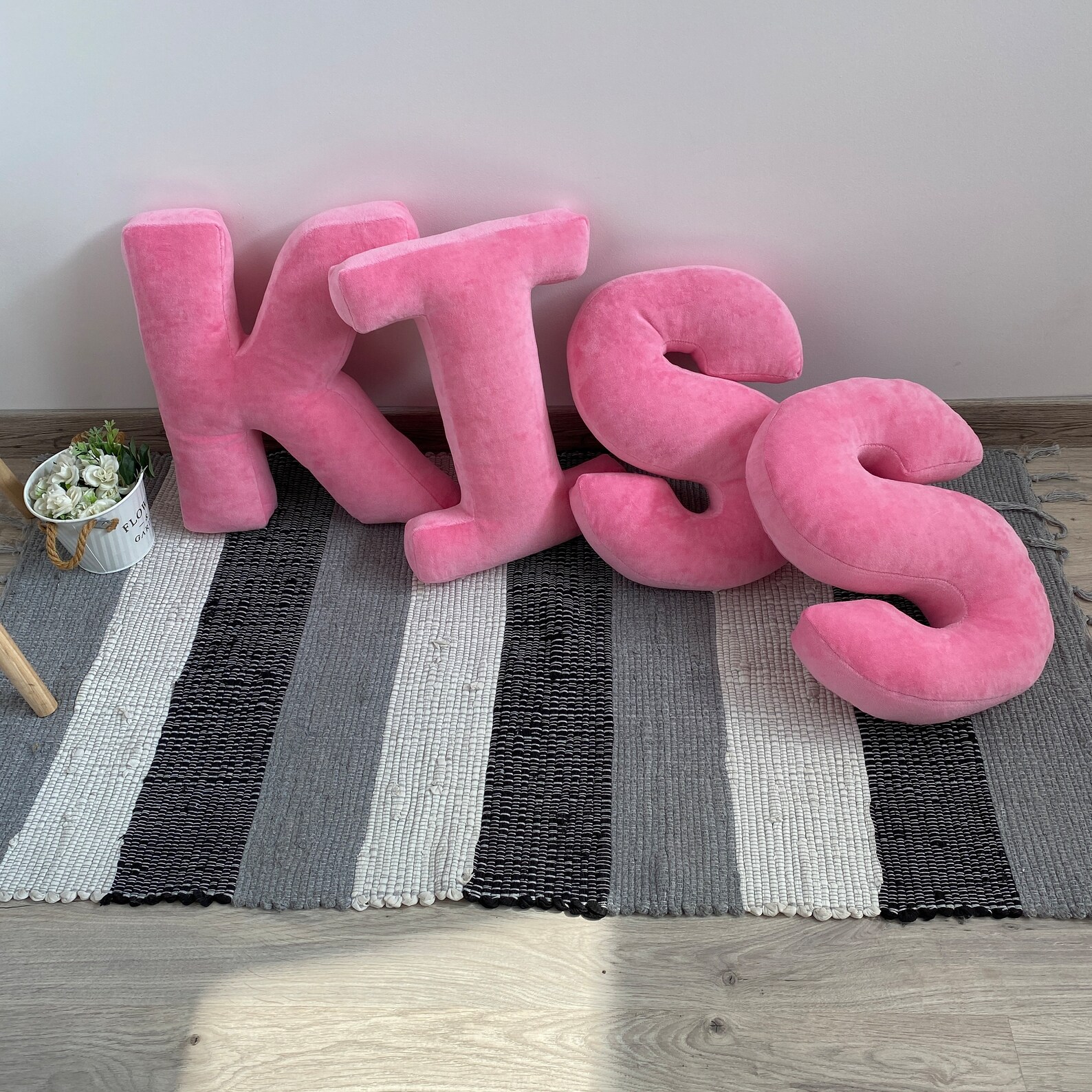 Fabric Letters Decoration, Decorative Pillow, Sofa Décor, Personalized ...
