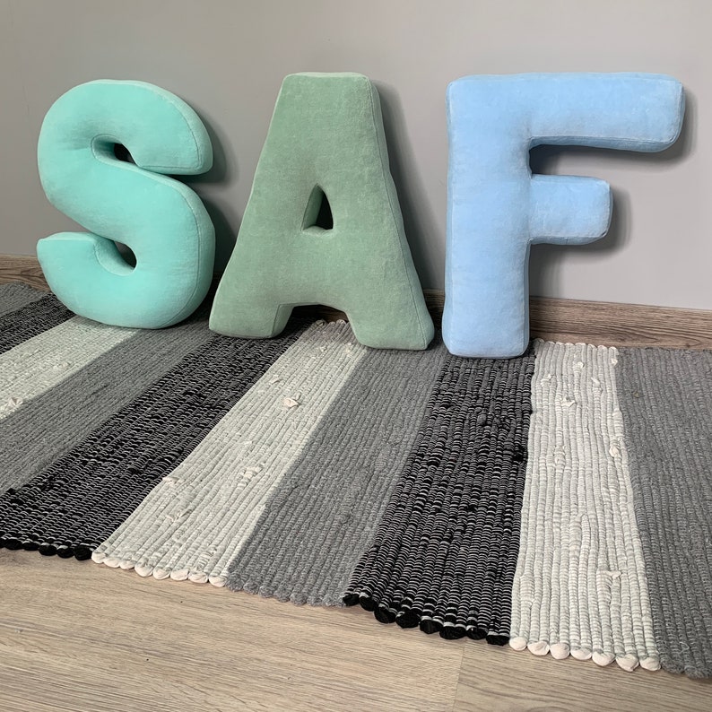 Fabric Letters Decoration, Decorative Pillow, Sofa Décor, Personalized ...