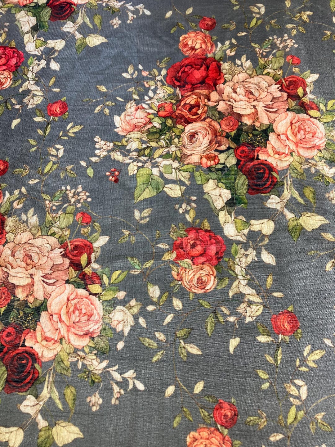 Rose Fabric - Etsy