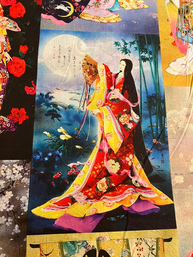 Geisha Cotton Fabric - Etsy
