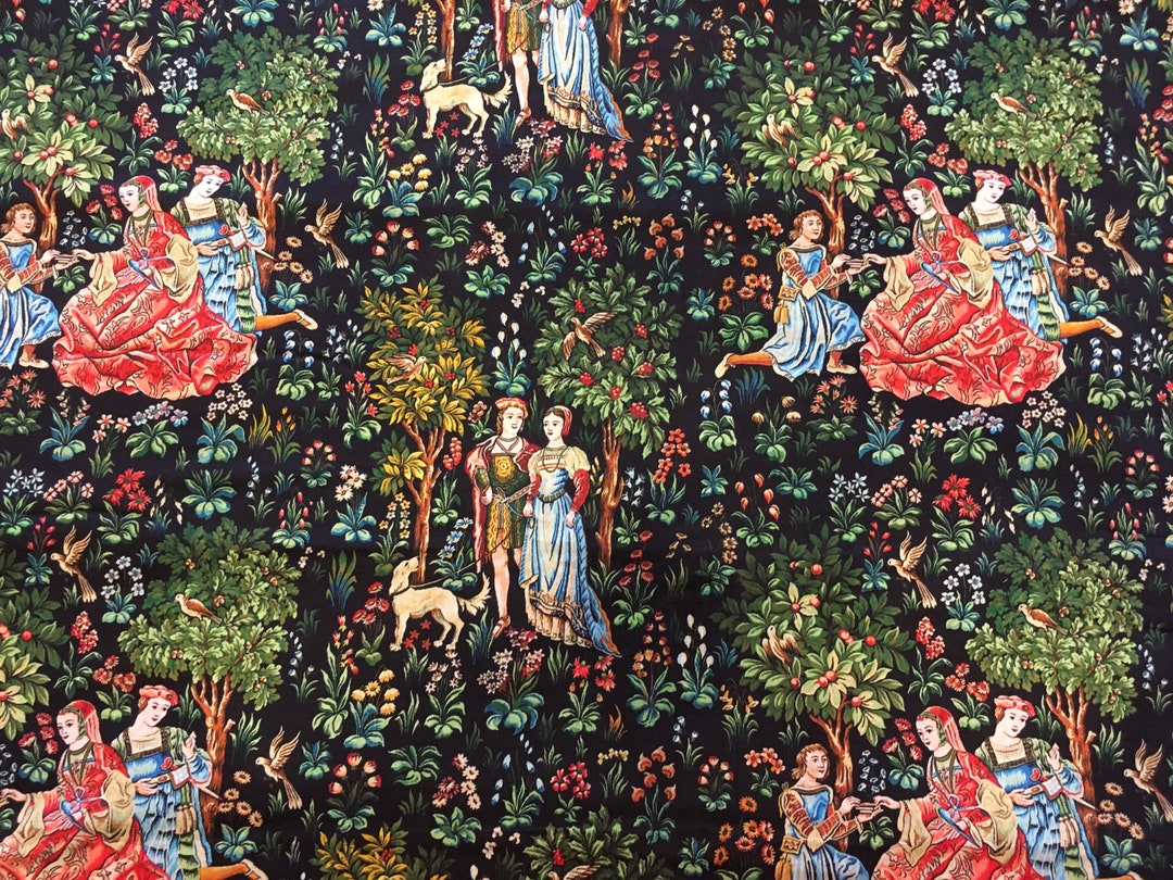 Baroque Romance Cotton Fabric - Etsy