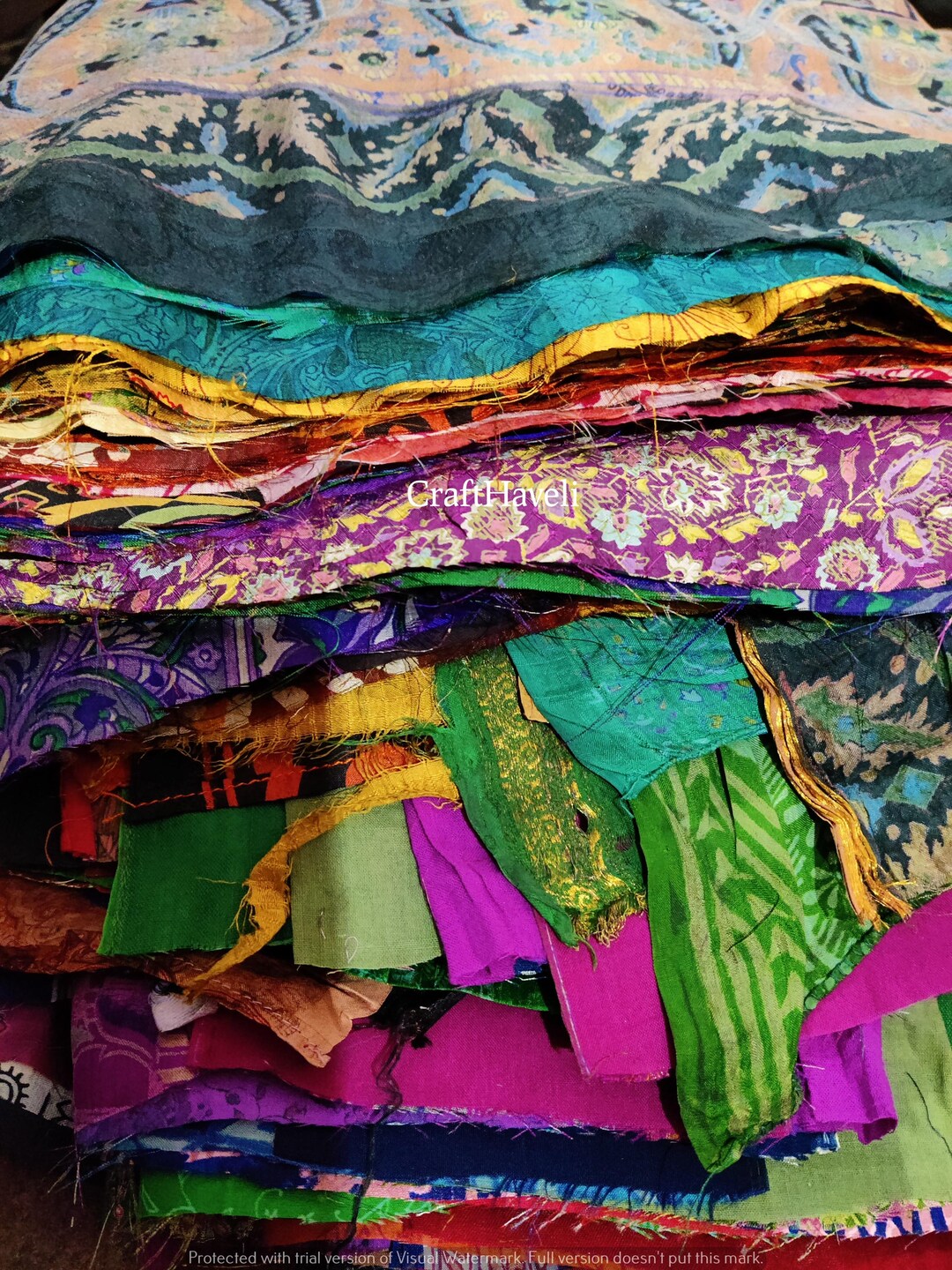 Silk Fabric Scrap Bundle: Ethnic Remnants for Sewing - Etsy UK