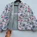 Hand Quilted Short Jacket, Jacket for Women, Cotton Long Sleeve Jacket ...