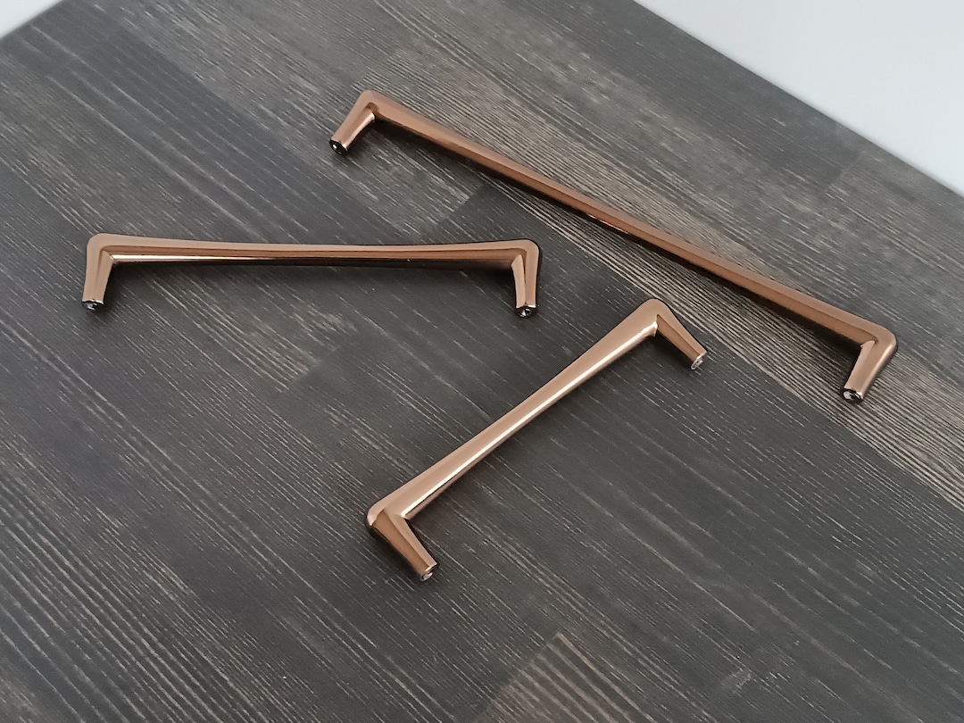 Slender Rose Gold Handles, Pulls for Cabinet, Modern Drawer Pulls ...