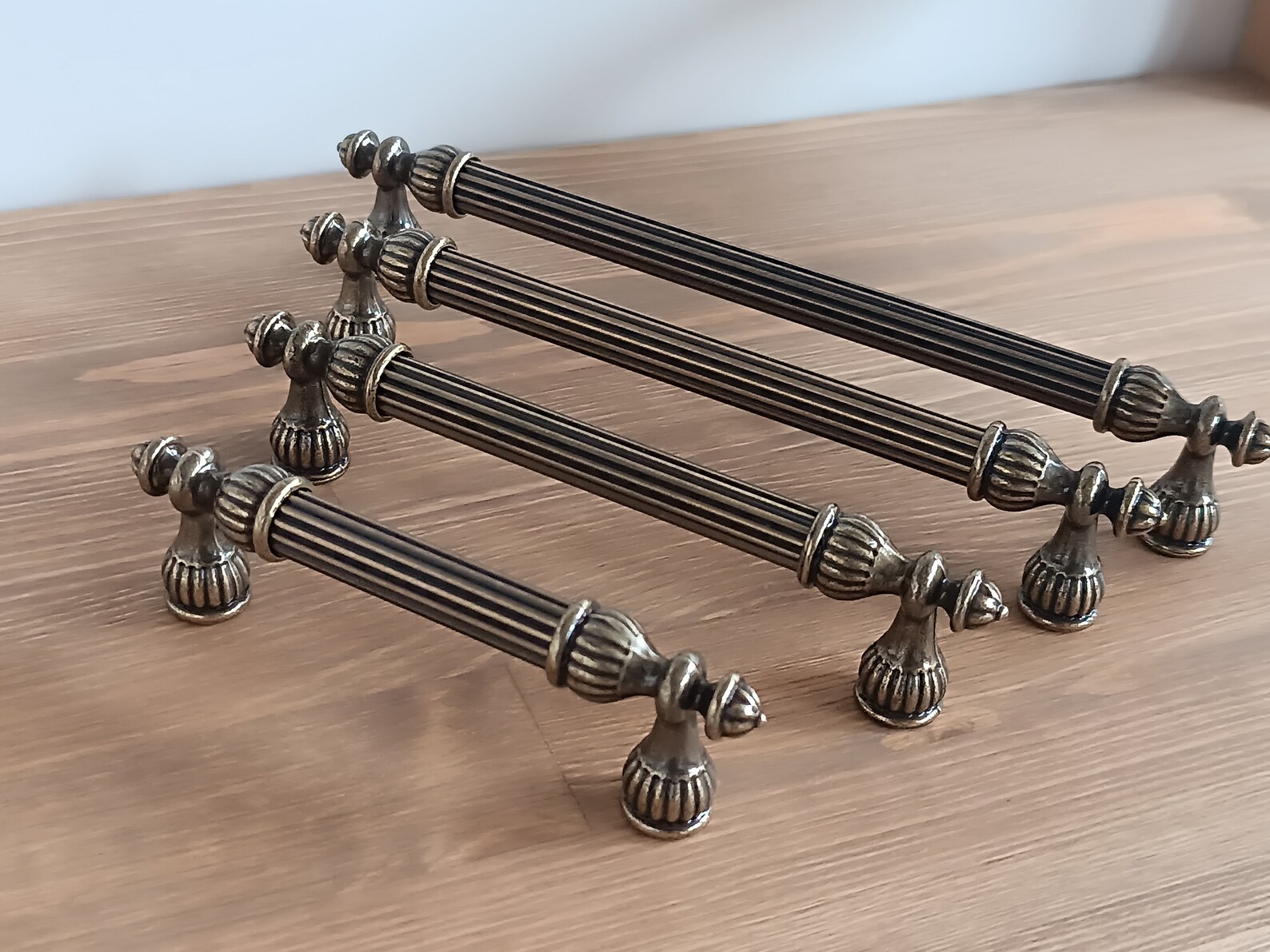 Antique Rose Gold Drawer Pulls, Kitchen Gold Cabinet Hardware ...