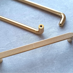 Luxury Knurled Cabinet Handle – Modern Gold Black Bronze Drawer Pull ...