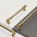 Gold Knurled T-bar Solid Cabinet Handle, Premium and Elegant Kitchen ...