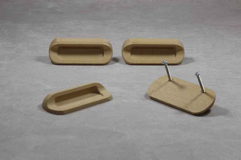 Modern and Elegant Edge Drawer Pull Handle, Cabinet Wood Kitchen Handle ...