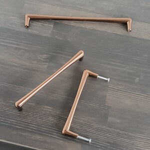 Slender Rose Gold Handles, Pulls for Cabinet, Modern Drawer Pulls ...