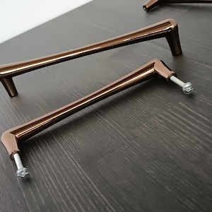 Slender Rose Gold Handles, Pulls for Cabinet, Modern Drawer Pulls ...