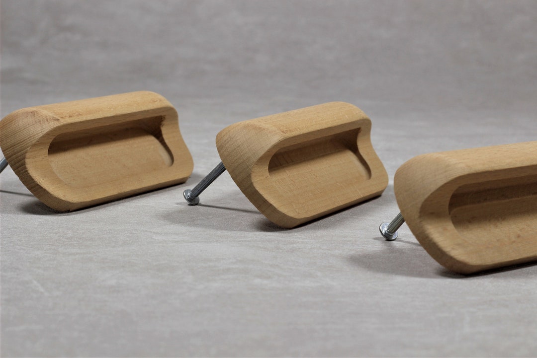 Modern and Elegant Edge Drawer Pull Handle, Cabinet Wood Kitchen Handle ...