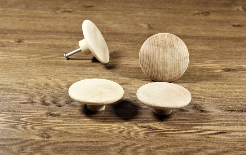 Unique Wooden Drawer Knobs, Simple and Minimalist Furniture Knobs ...