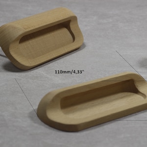Modern and Elegant Edge Drawer Pull Handle, Cabinet Wood Kitchen Handle ...