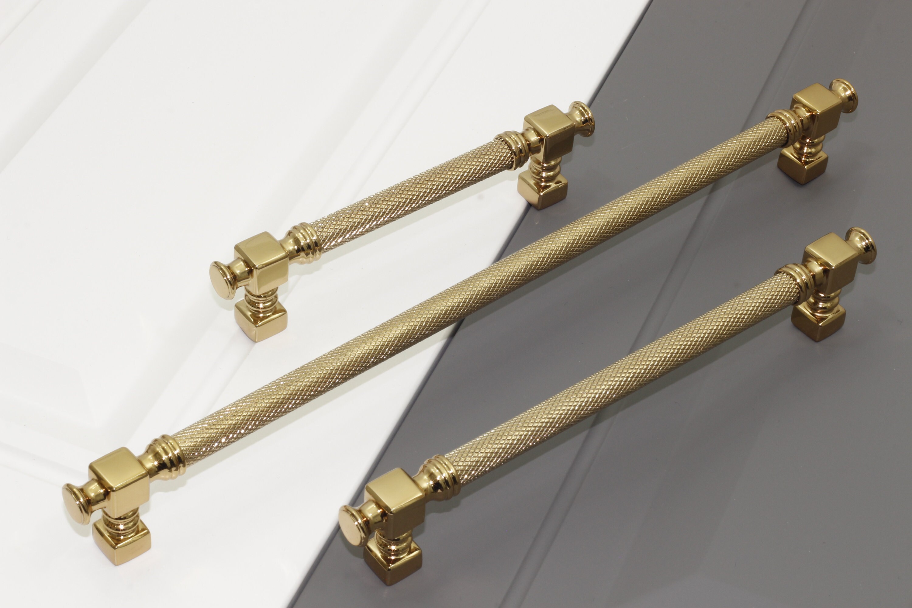 Gold Knurled T-bar Solid Cabinet Handle Premium and Elegant - Etsy