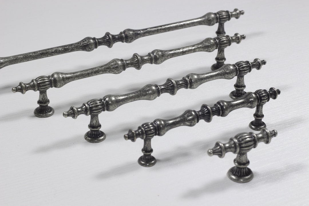 Classic Style Cabinet Handle, Vintage Furniture Handle, Unique Silver ...