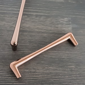 Rose Gold Drawer Pulls Handles, Kitchen Gold Cabinet Hardware, Dresser ...