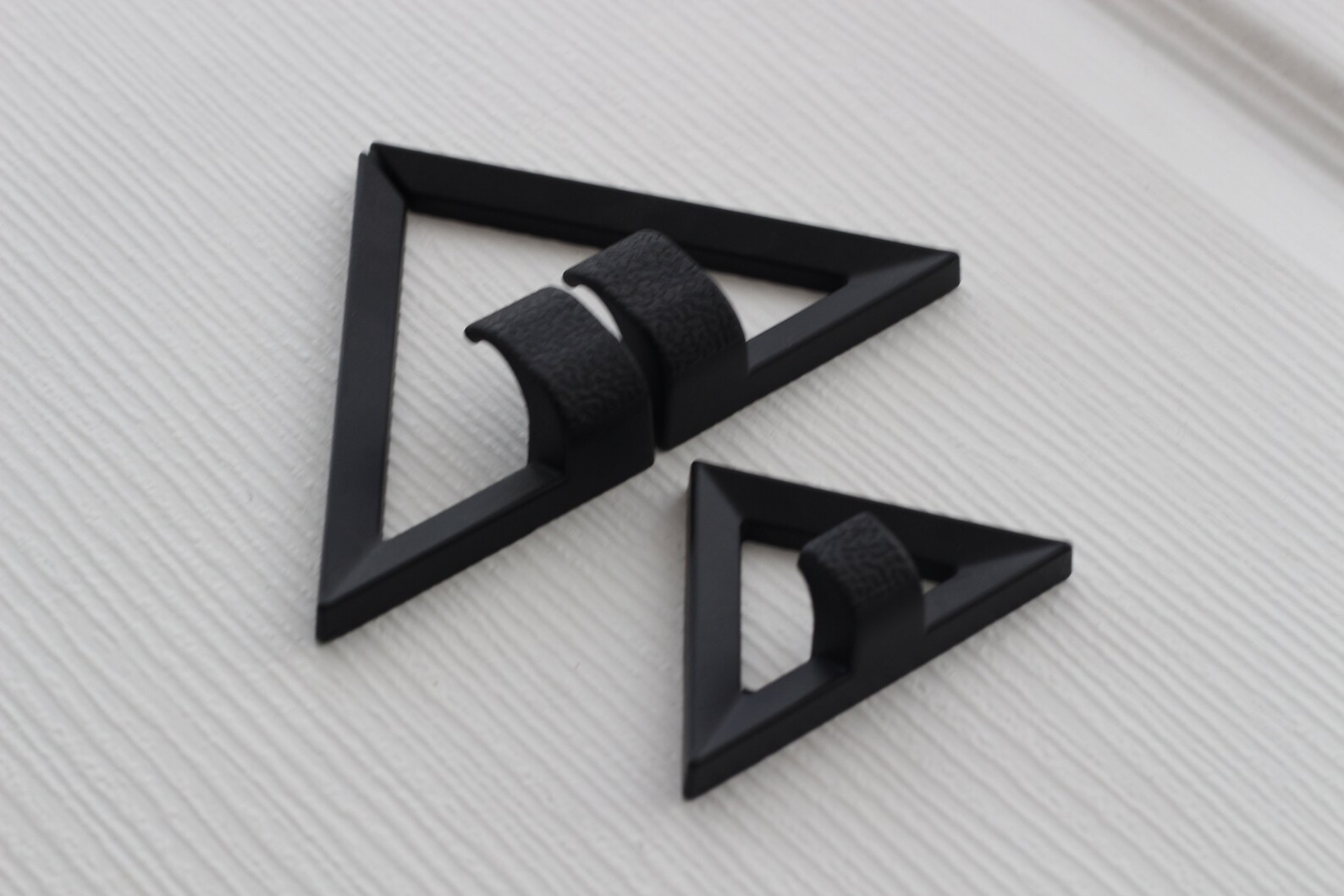 Gold Triangle Cabinet Pulls, Brushed Brass Drawer Pulls, Modern Dresser ...