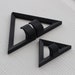Gold Triangle Cabinet Pulls, Brushed Brass Drawer Pulls, Modern Dresser ...