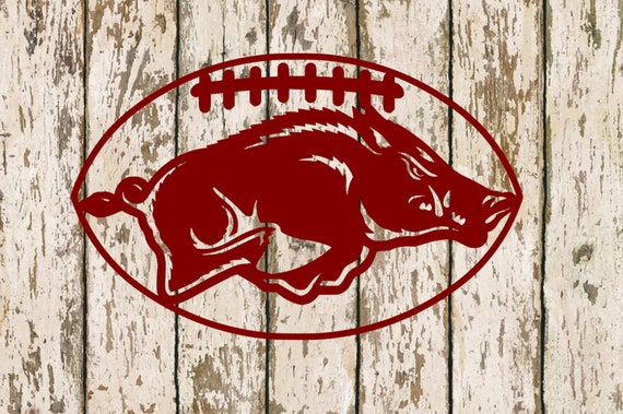 Unique Arkansas Razorback Football Metal Art Sign - Etsy.de
