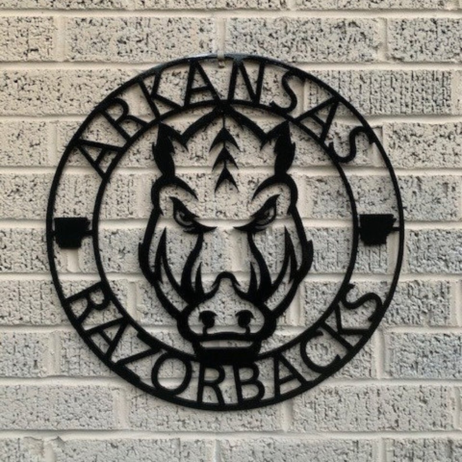 Unique Arkansas Razorback Metal Art Sign - Etsy