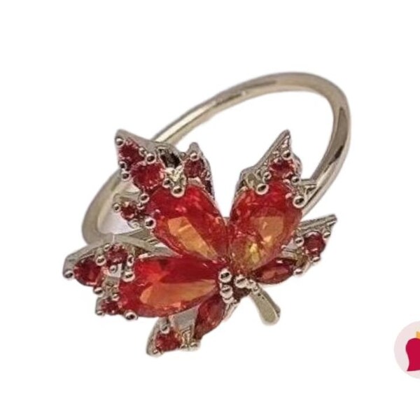 Maple Leaf Ring - Etsy