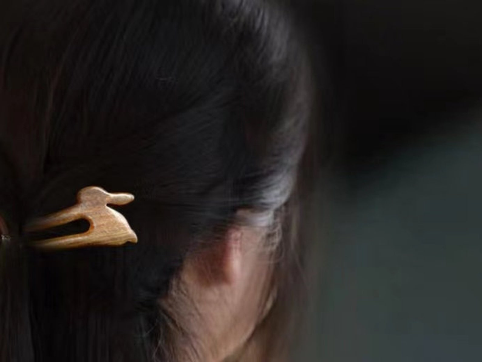Adorable Rabbit With Wooden Hairpin,gift for Girls - Etsy