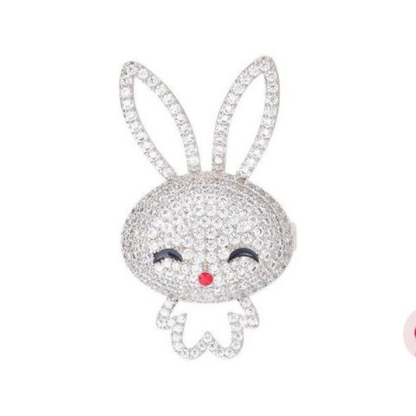 White Rabbit Brooch - Etsy