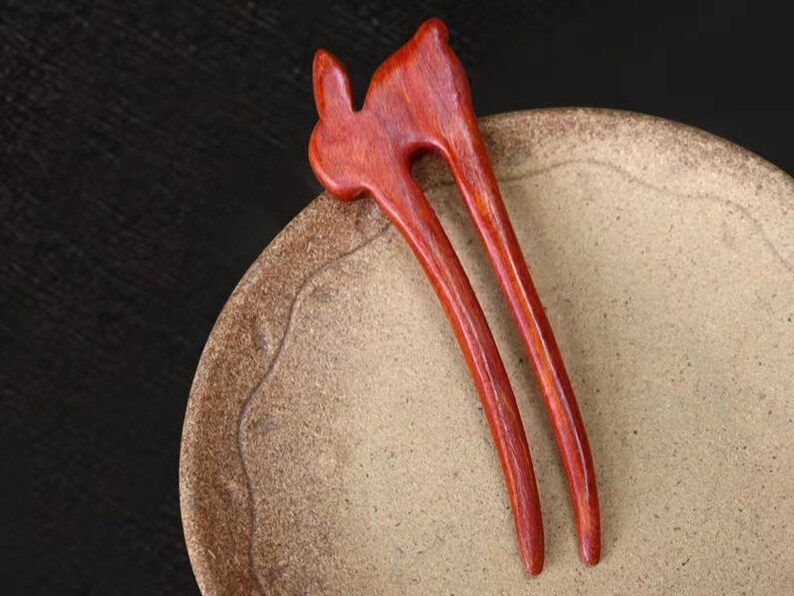 Adorable Rabbit With Wooden Hairpin,gift for Girls - Etsy