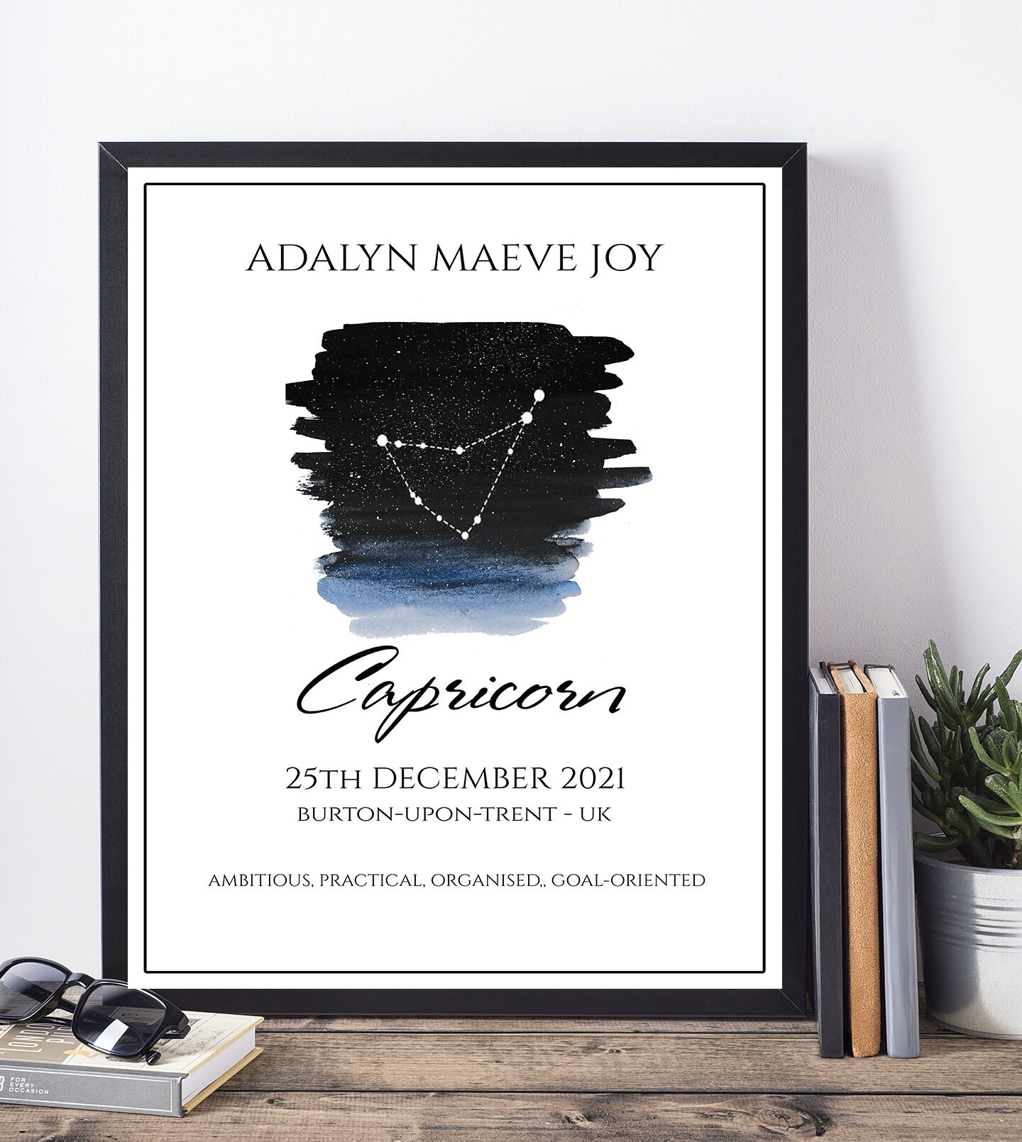 Zodiac-sign Gift Personalised Star Sign Gift Birthday Gift - Etsy