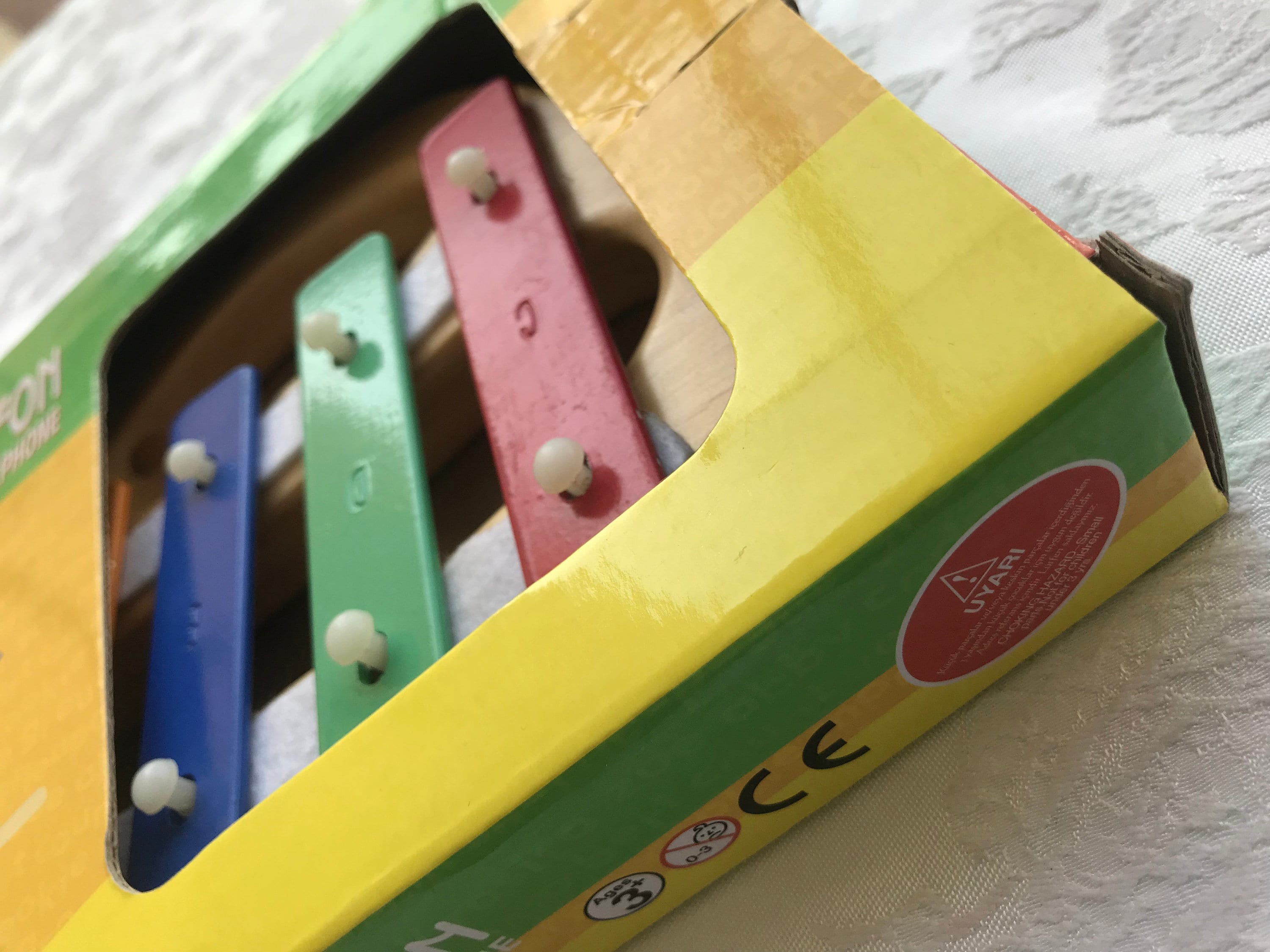Xylophone Rainbow Instrument, Metallophone Children's Musical ...