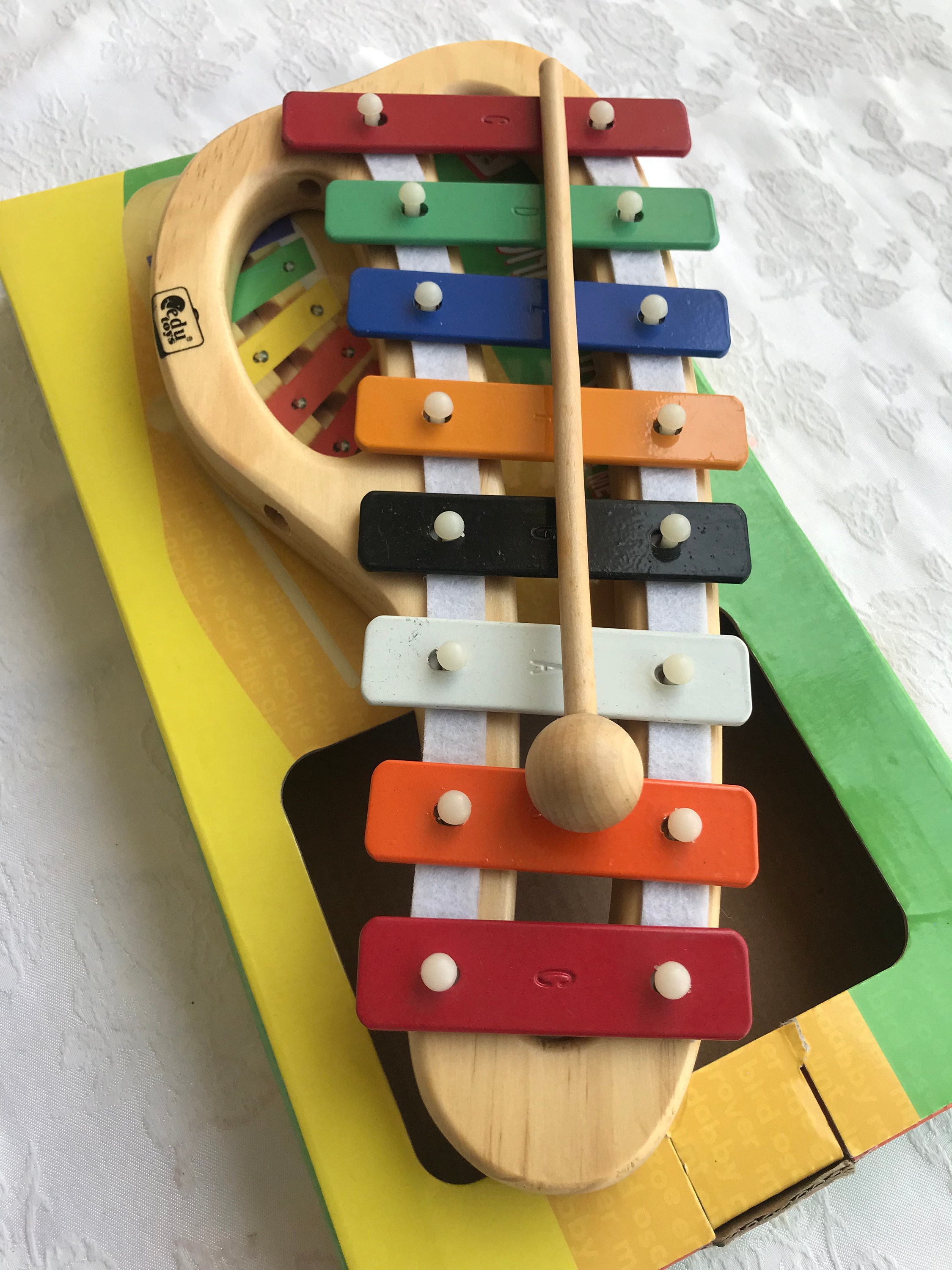 Xylophone Rainbow Instrument, Metallophone Children's Musical ...