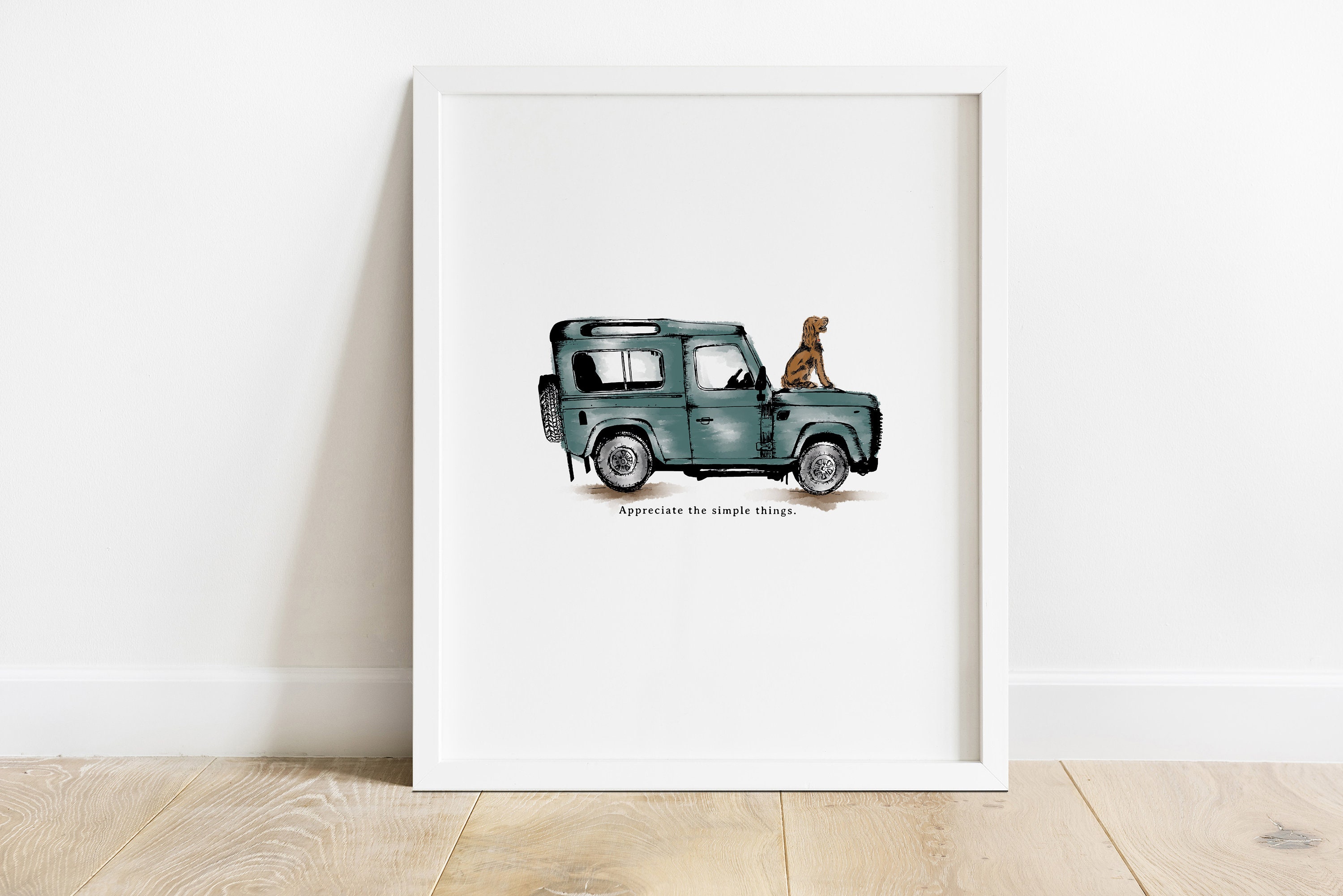 Dog Named Rover portrait Poster Wall Print A5, A4, A3 & A2 Sizes Hand ...