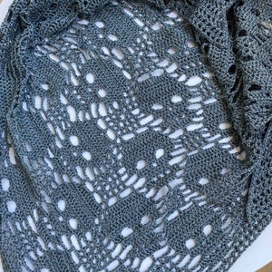 Lost Souls Skull Crochet Shawl Pattern: Goth Cotton Shawl (digital ...