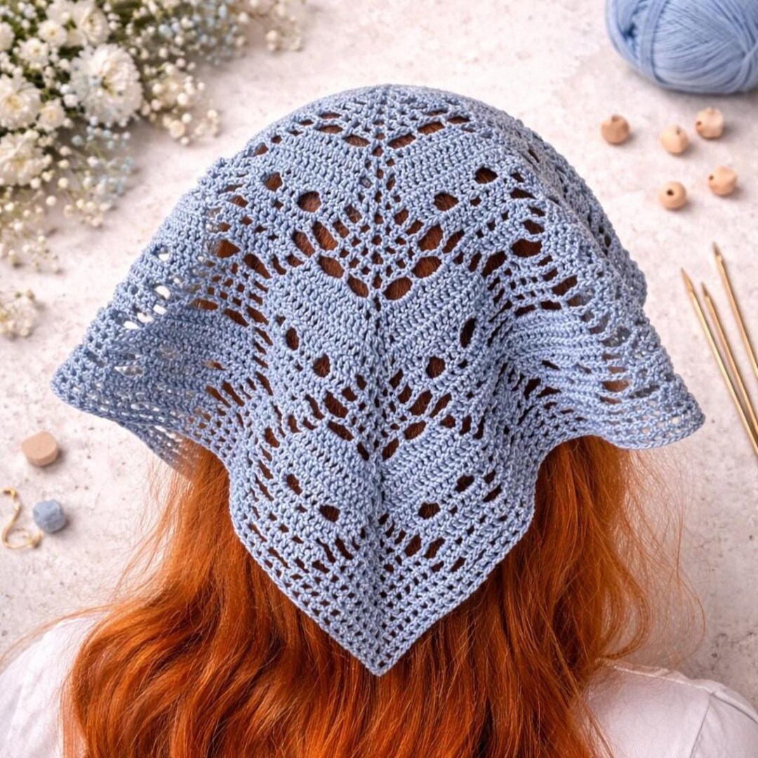 Skull Bandana Crochet Pattern: Gothic Hip Scarf (PDF Downloadable ...