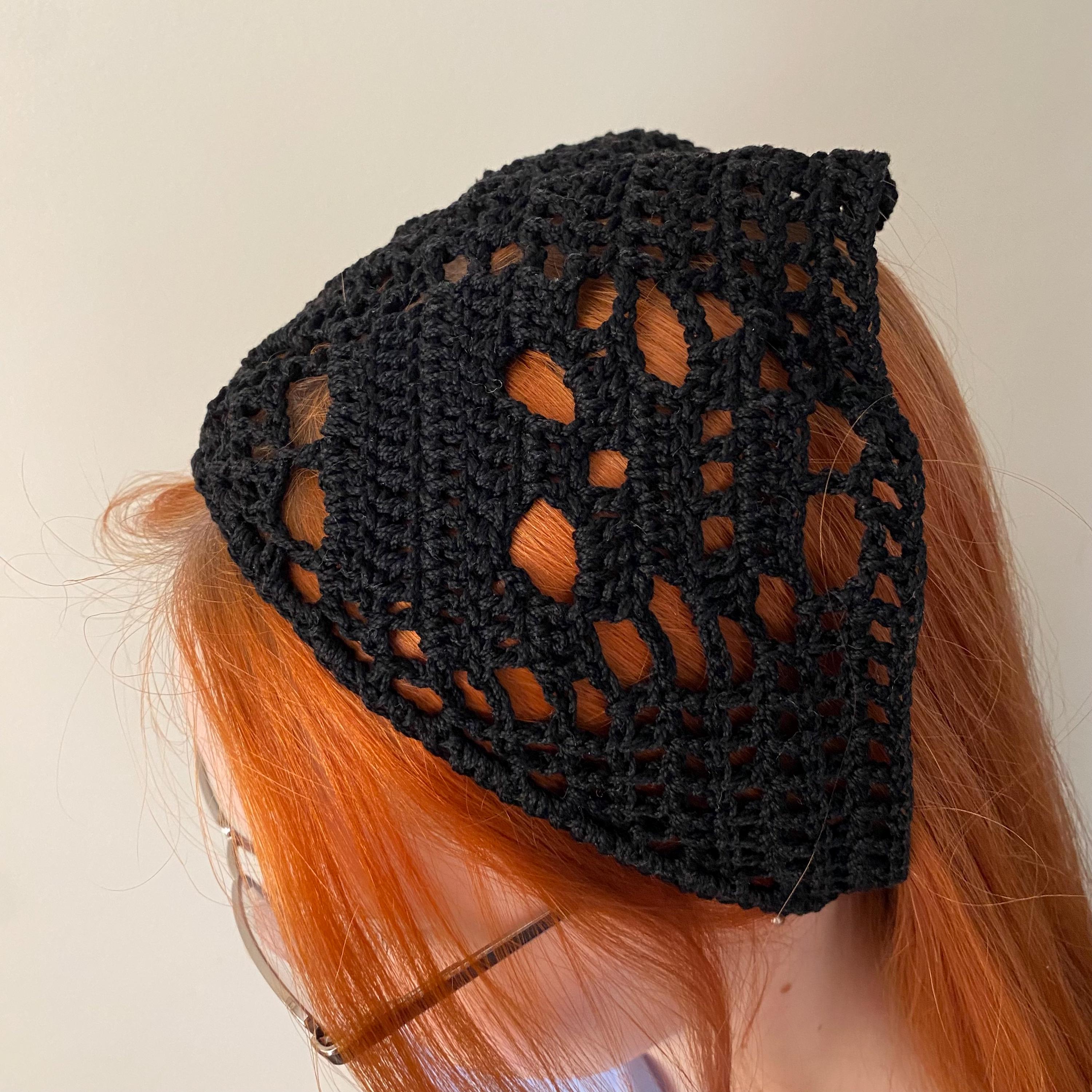 Skull Crochet Bandana Pattern: Gothic Headscarf (PDF Downloadable ...