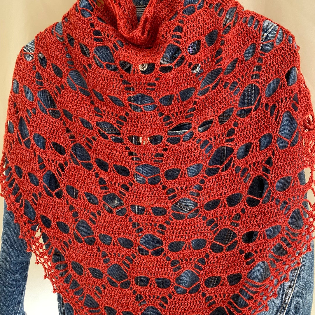 Crochet Skull Shawl Pattern, Crochet Shawl Pattern, Skull Shawl Crochet ...