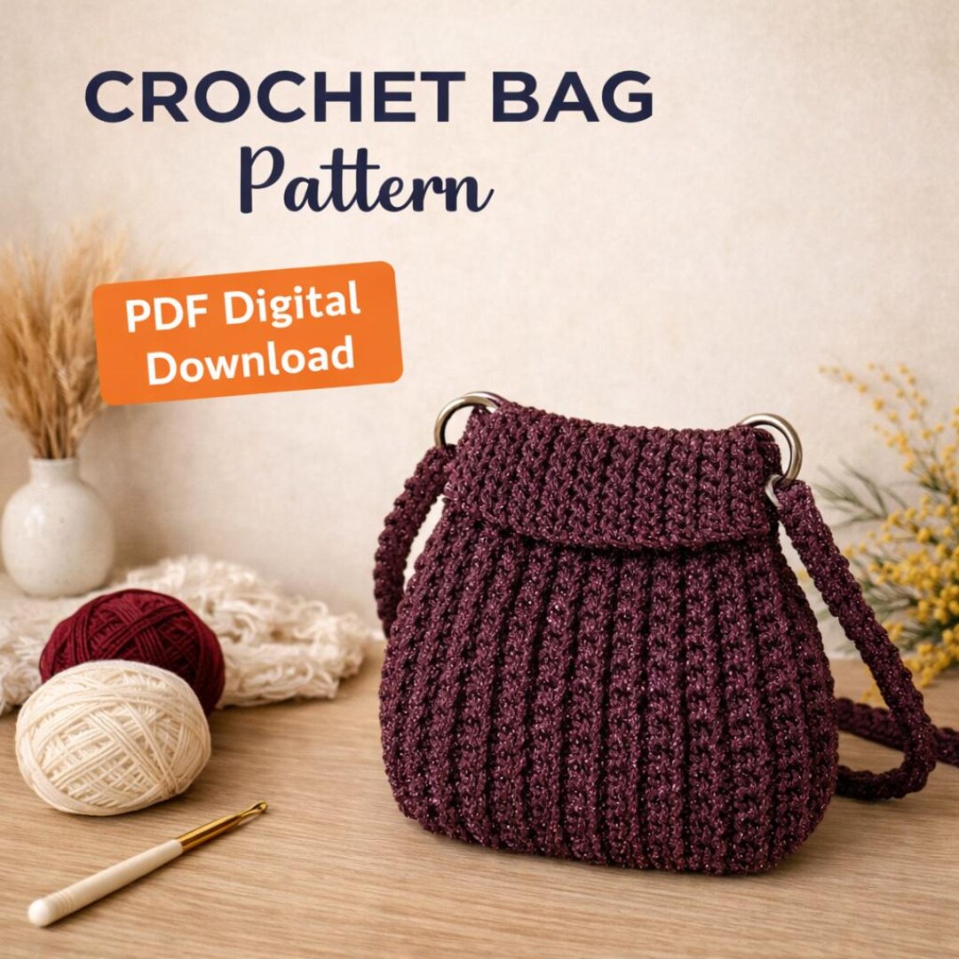 Crochet Crossbody Bag Pattern: Small Handbag (PDF Pattern) - Etsy