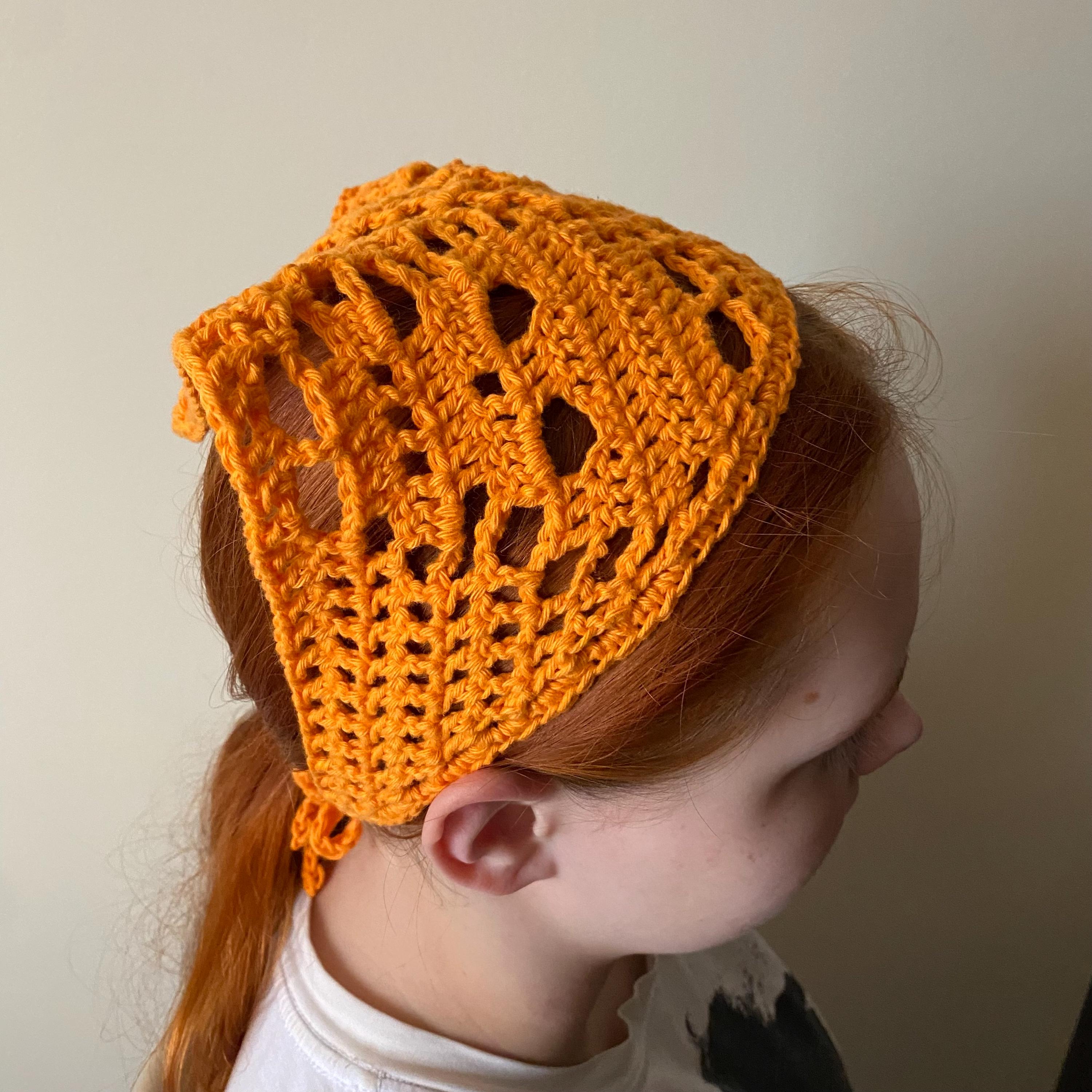 Skull Crochet Bandana Pattern: Cotton Headscarf (digital Download) - Etsy