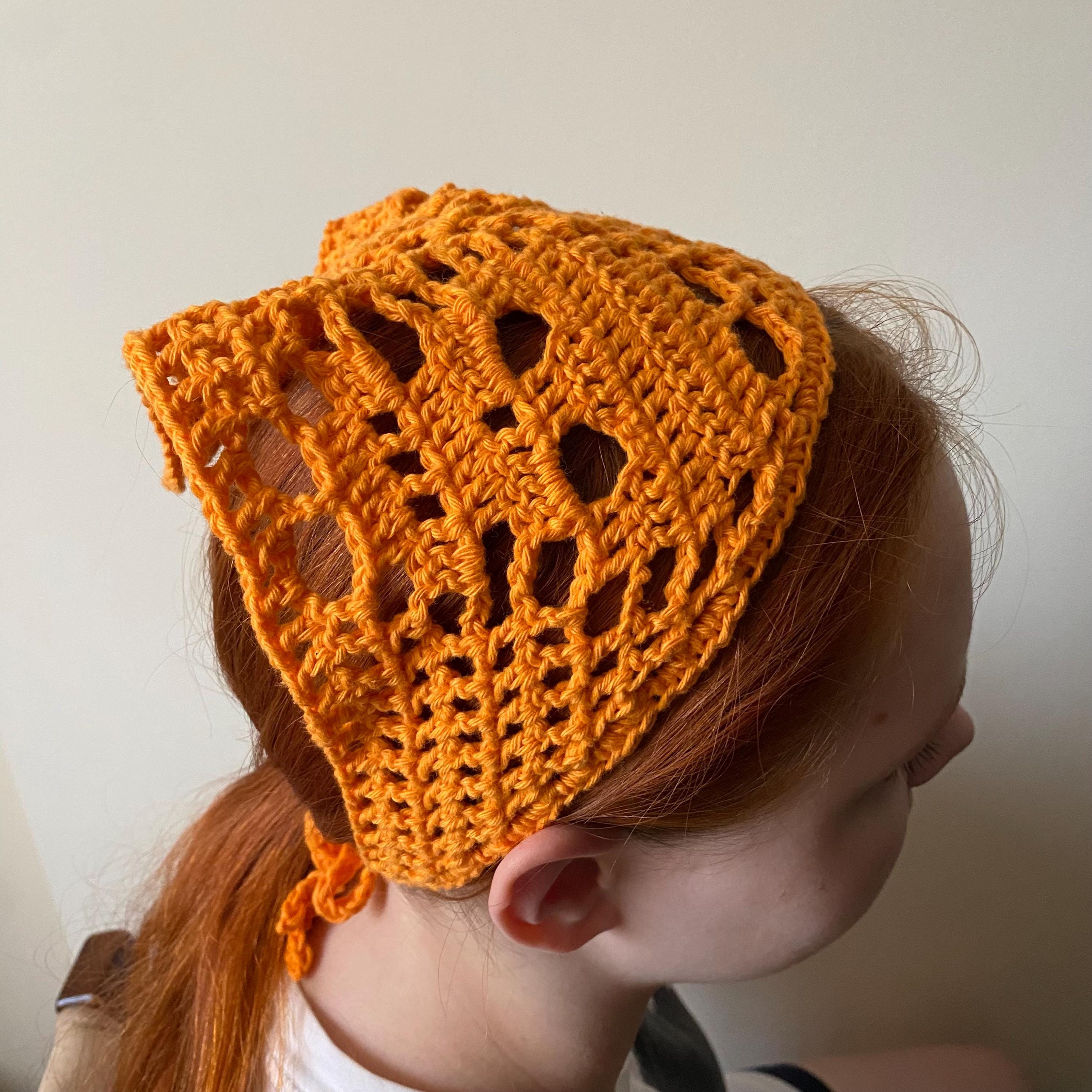 Skull Crochet Bandana Pattern: Cotton Headscarf (digital Download) - Etsy