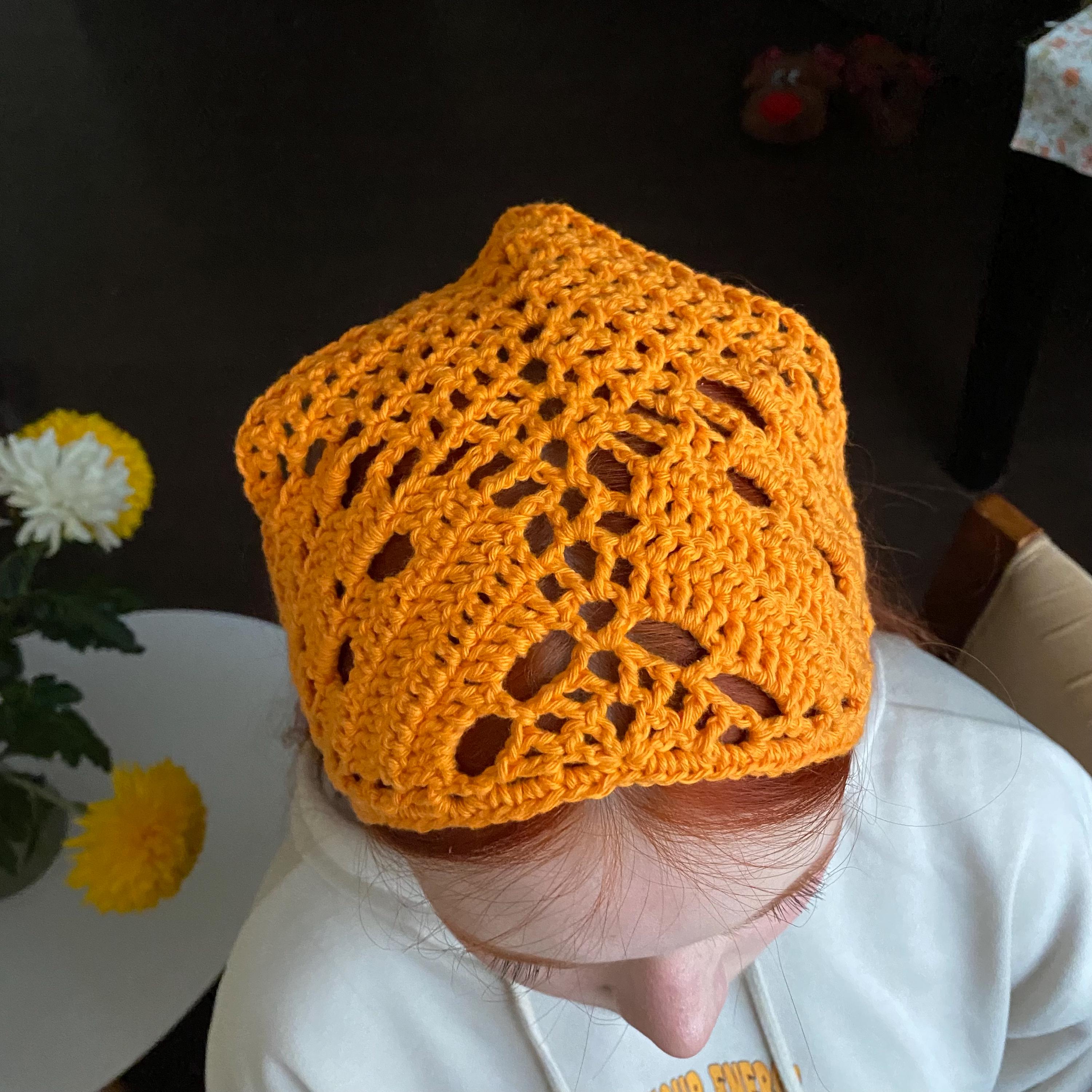 Crochet Skull Bandana Pattern: Goth Headscarf (PDF Downloadable Pattern ...