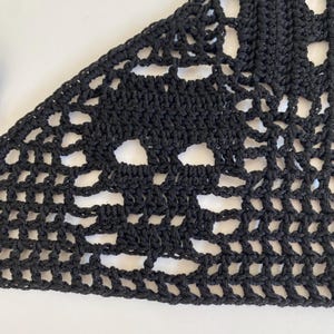 Skull Crochet Bandana Pattern: Gothic Headscarf (PDF Downloadable ...
