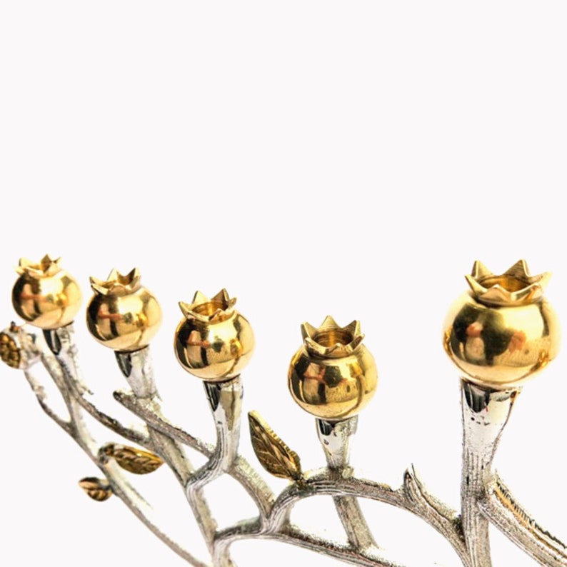 Menorah Hanukkah Hanukkiah Tree of Life Pomegranate Tree by Yair ...