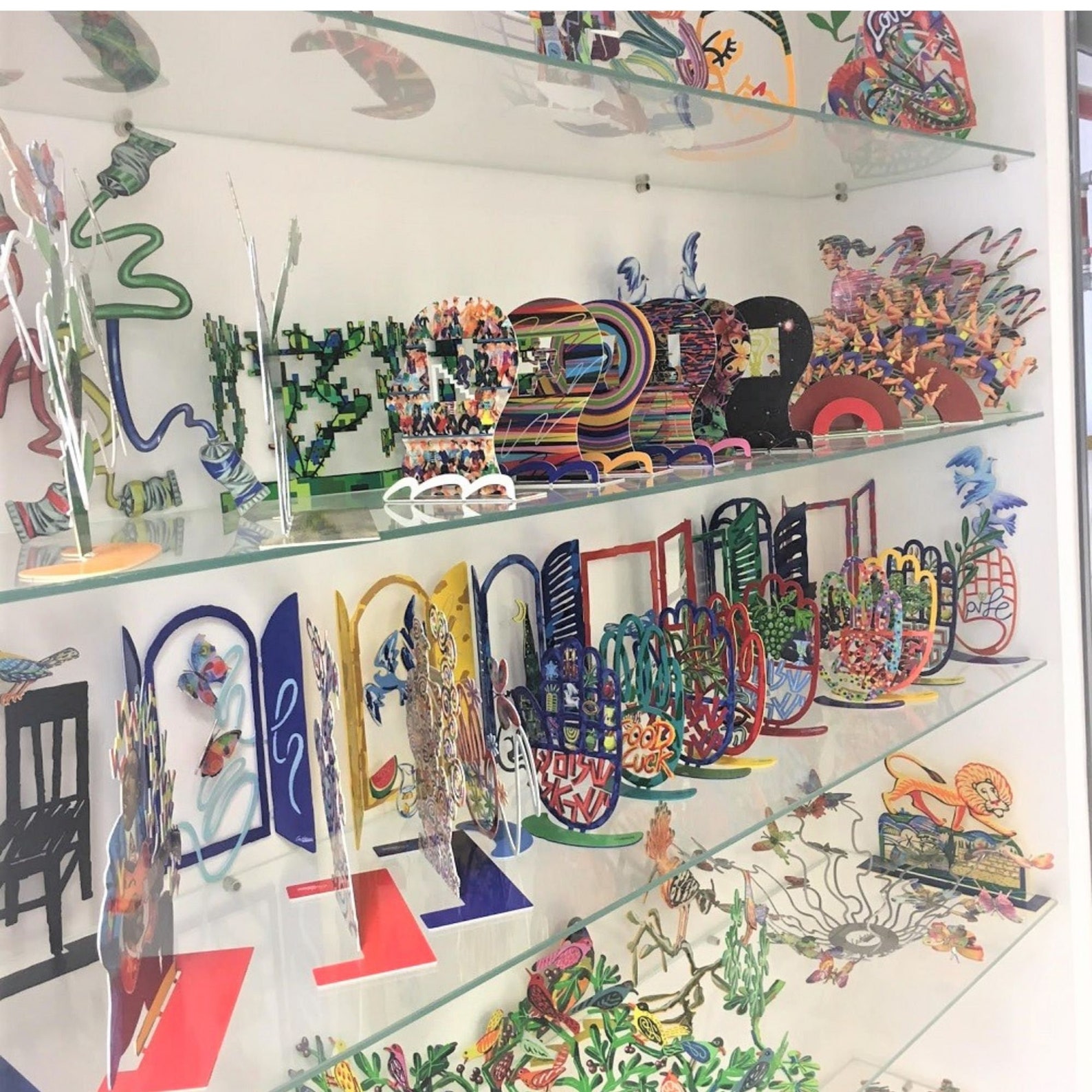 David Gerstein Art Hamsa Besorot Tovot Metal Sculpture | Etsy