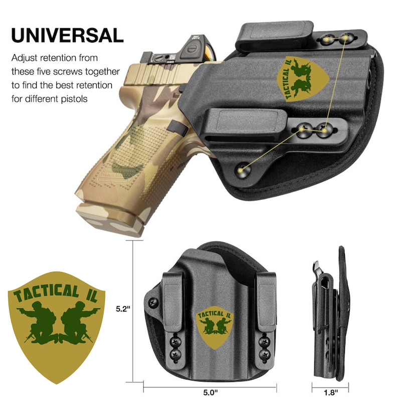 Universal Hybrid Kydex Nylon Holster for Pistols Gun Holsters for Men ...