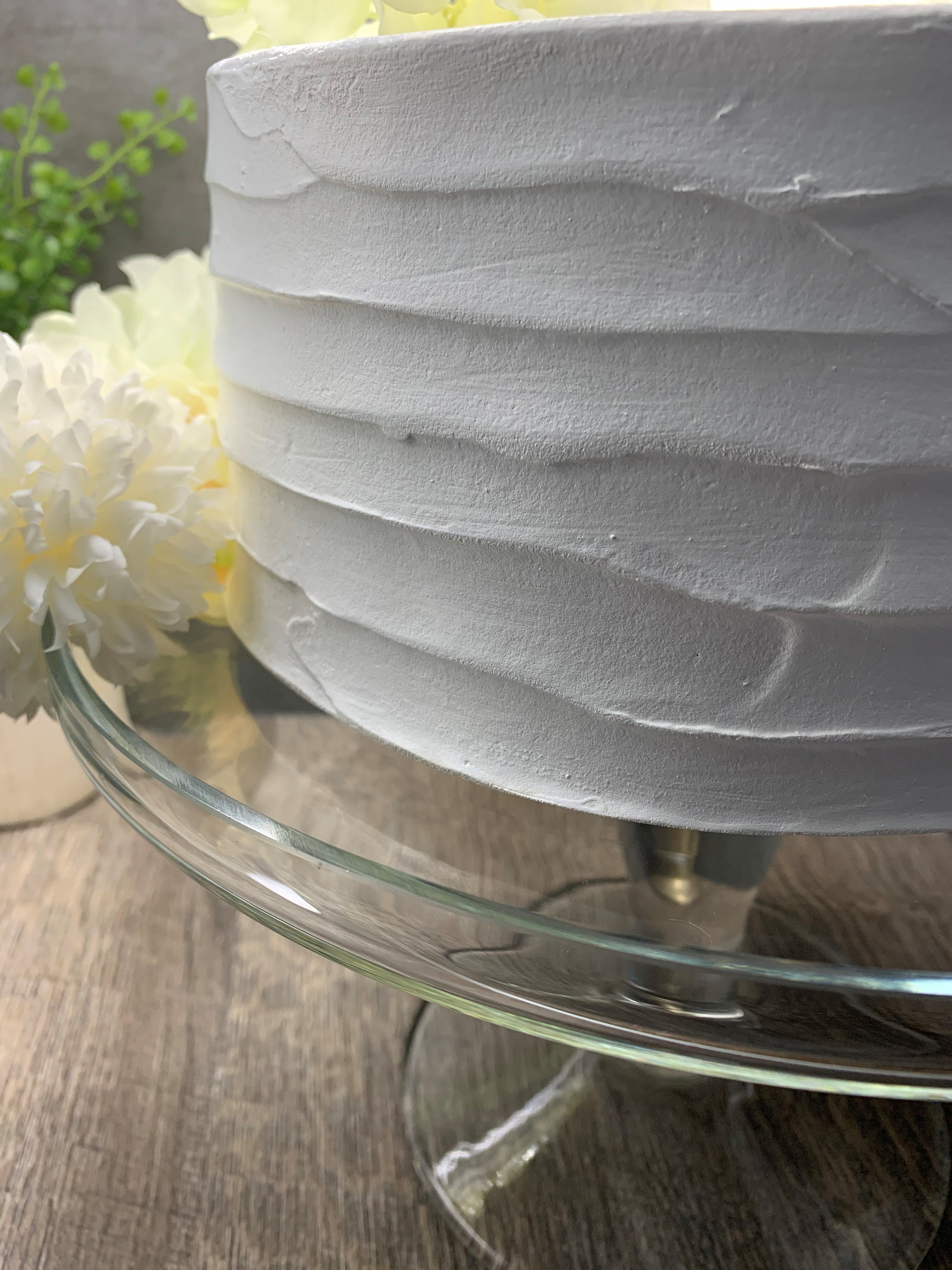 Vintage Crystal Tarnow Made in Poland Glass Cake Stand | Etsy