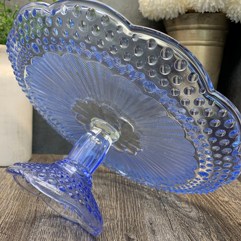 Blue Cake Stand - Etsy