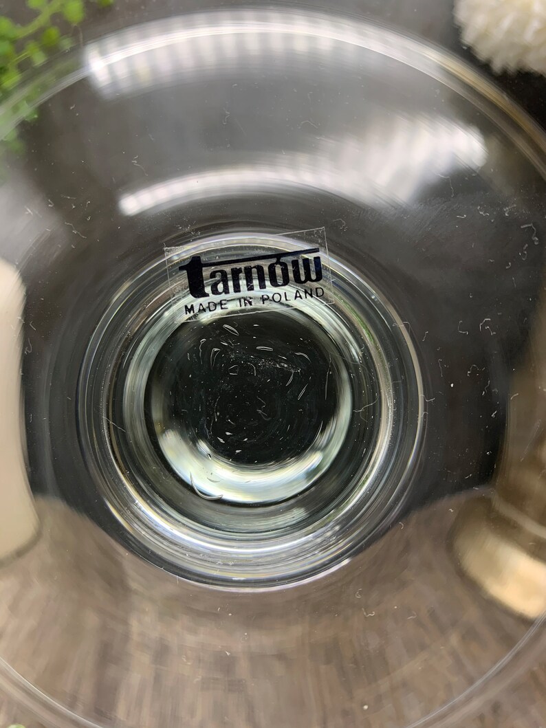 Vintage Crystal Tarnow Made in Poland Glass Cake Stand | Etsy