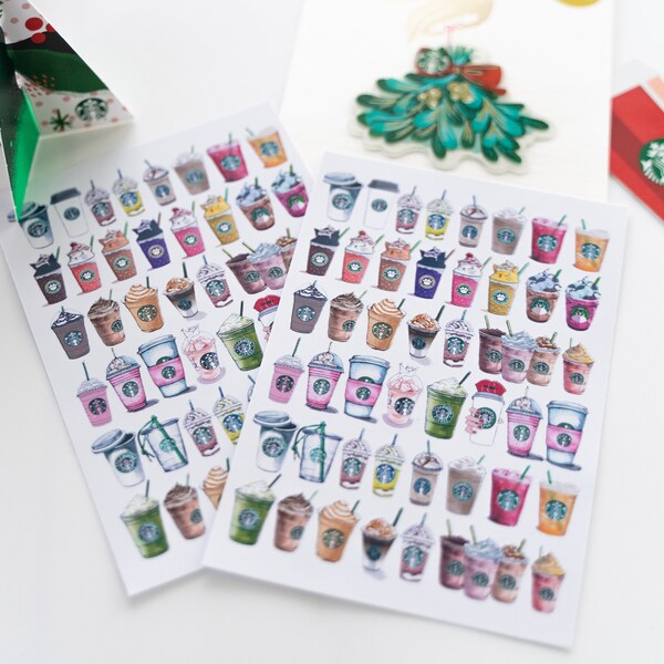 Starbucks Drink Sticker - Etsy