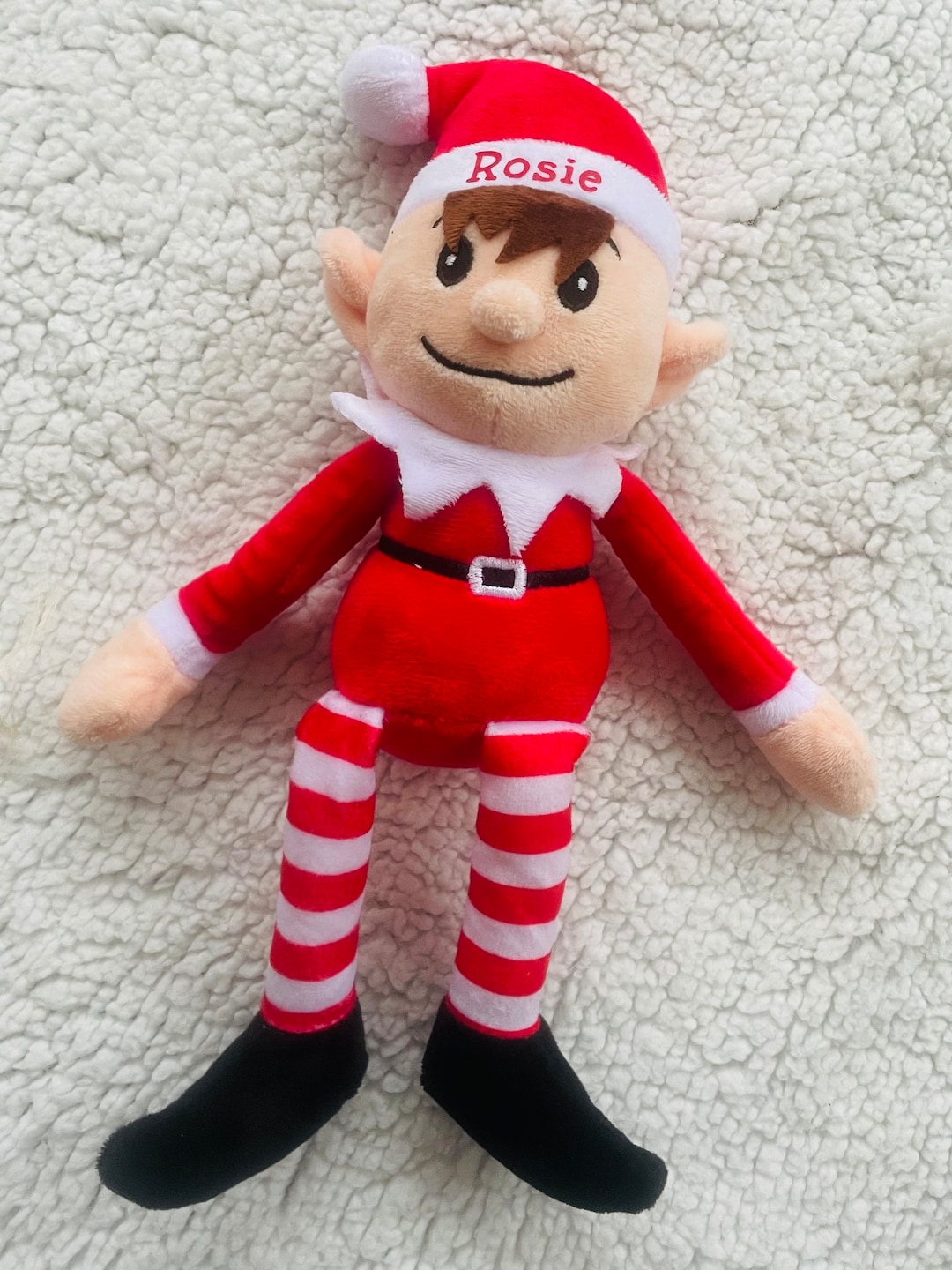Personalised Christmas Elf Teddy Plush Keepsake Elf on the - Etsy