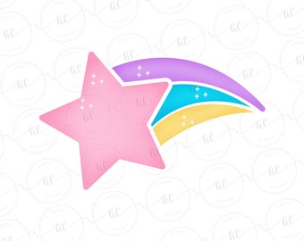 Rainbow With Star Cookie Cutter - Etsy